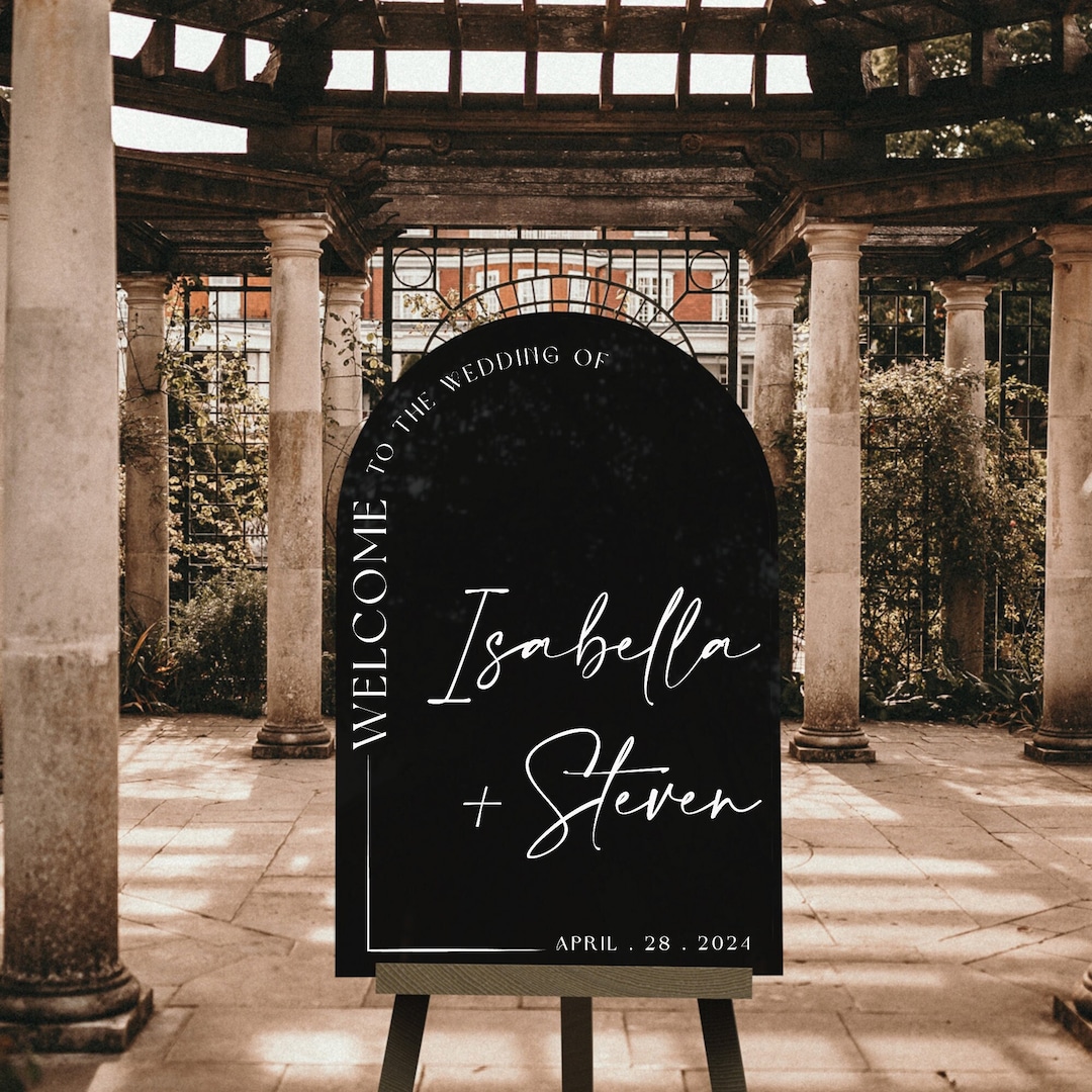 Wedding Entrance Sign, Welcome Wedding Sign, Arch Wedding Decor ...