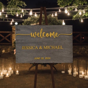 3D Calligraphy on Wood Welcome Sign, Handwritten Wooden Decor ...