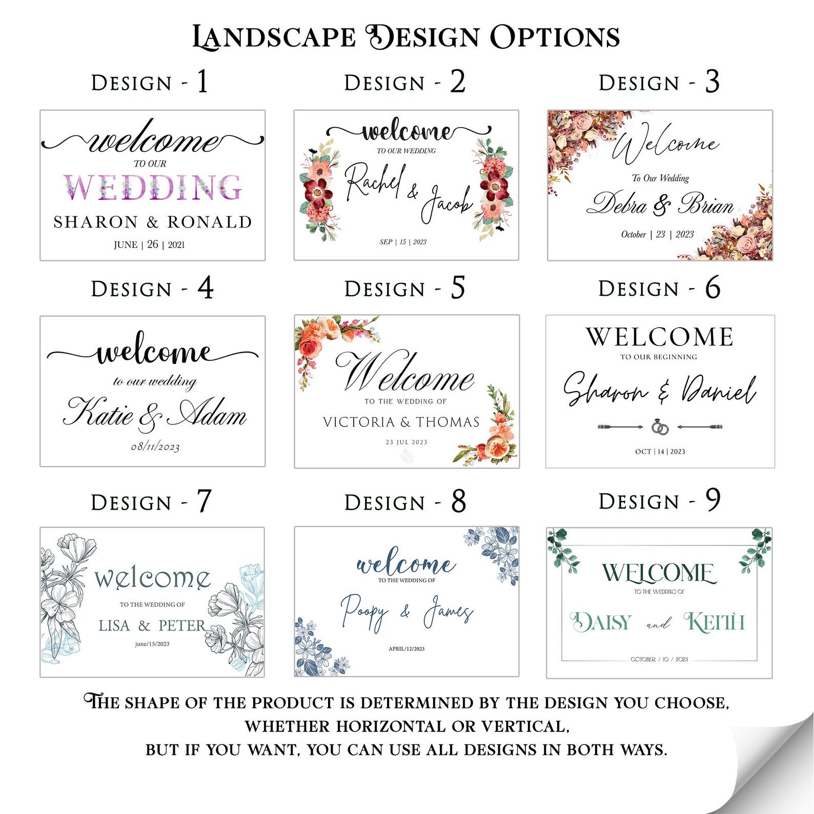 Personalized Welcome to Our Wedding Sign, Wedding Decor, Custom Wedding ...