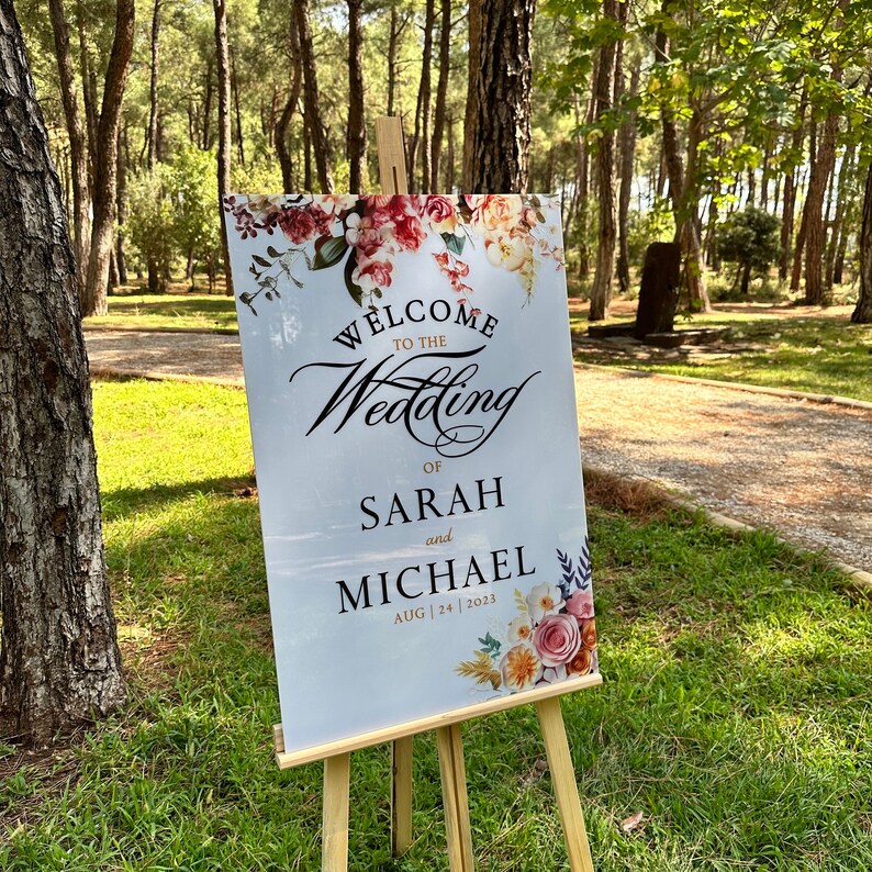 Welcome to Our Wedding Sign Event Acrylic Sign Acrylic - Etsy