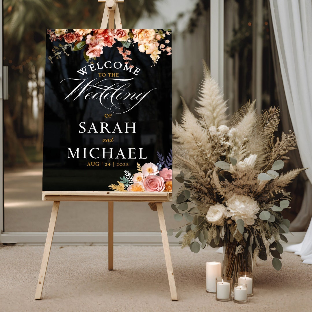Welcome to Our Wedding Sign, Event Acrylic Wedding Sign, Acrylic ...