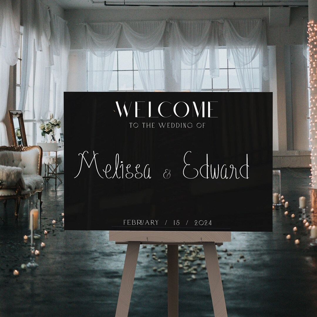 Welcome Wedding Sign, Wedding Decor, Personalized Welcome to Our ...