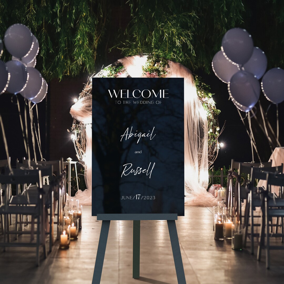Welcome to Our Wedding Sign Event Acrylic Sign Acrylic - Etsy