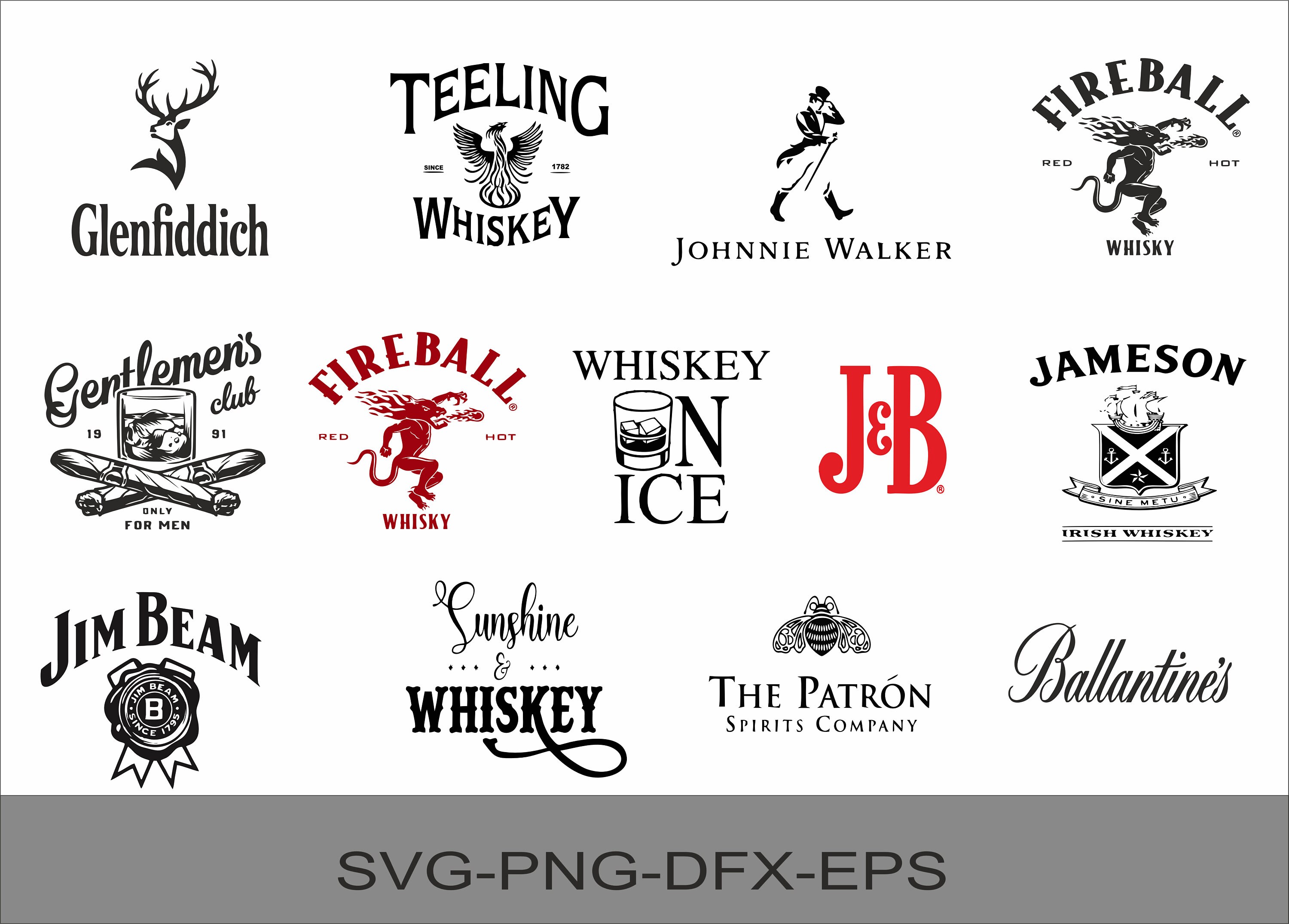 Whiskey Brands Logos