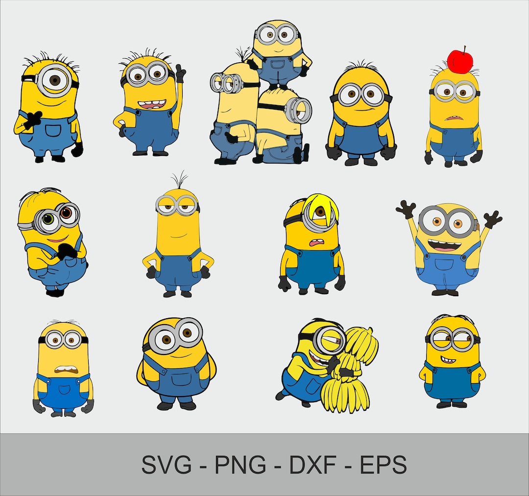 Minions Svg Bundle, Minions Png, Despicable Svg, Layered SVG, Minions ...