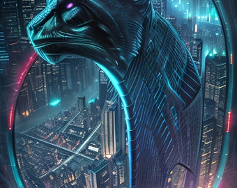 Digital Cyberpunk Wall Art / Digital File for Instant Download ...