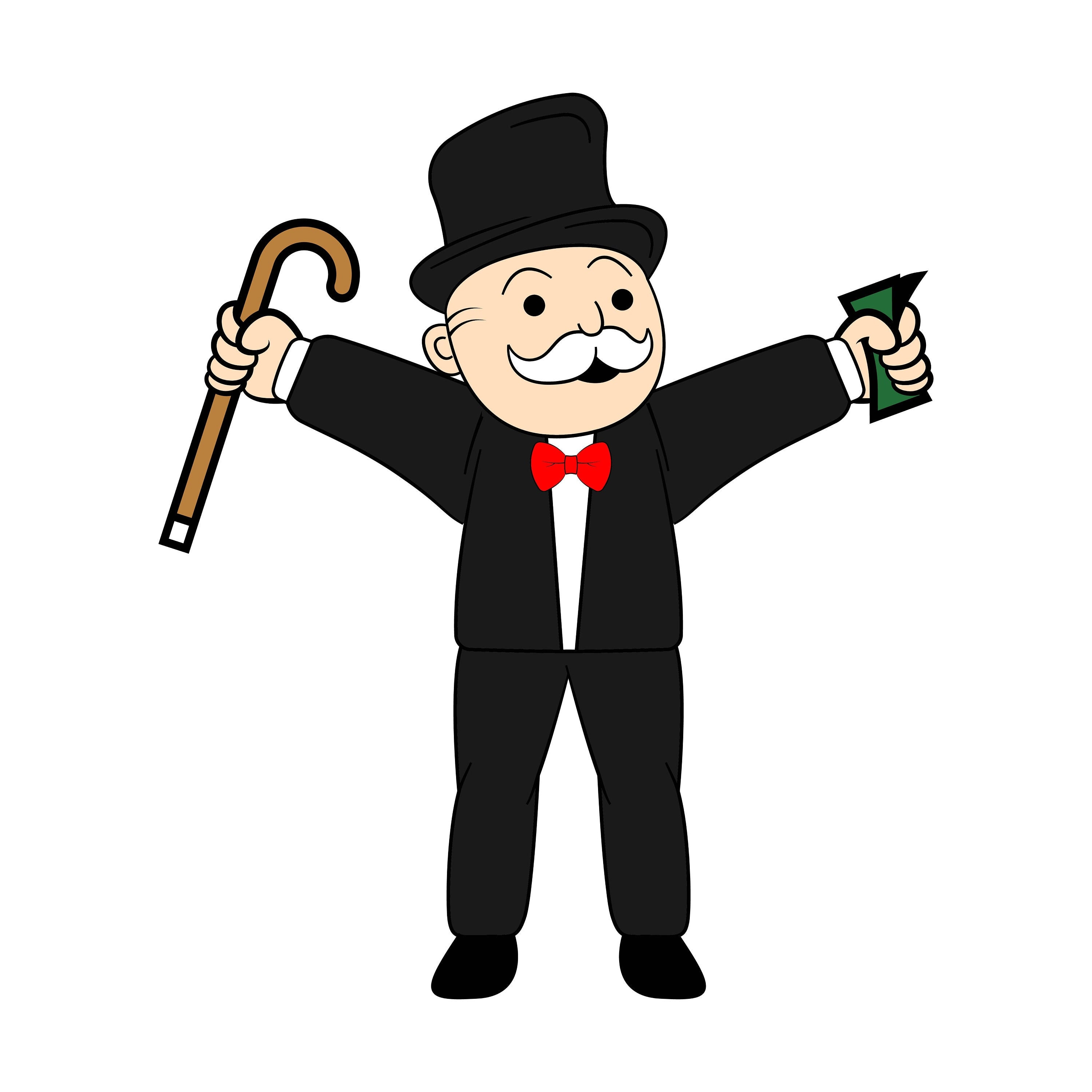 Rich Uncle Penny Monopoly Character Vector Illustration - Etsy