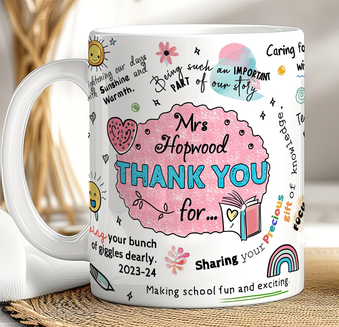 Personalized Teacher Appreciation Mug: Positive Saying Coffee Cup - Etsy