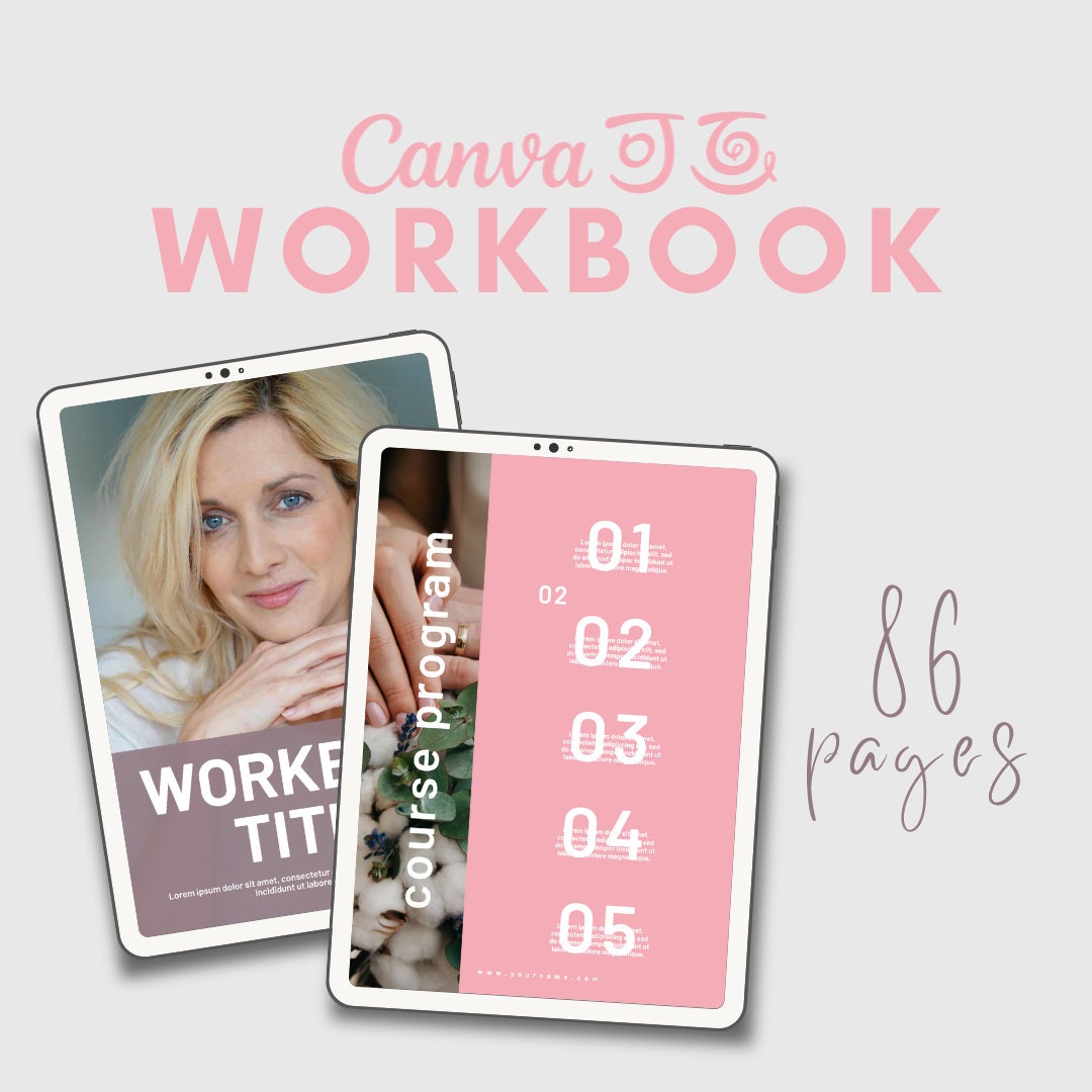 Editable Canva Workbook Journal Template Commercial Use Workbook Lead ...