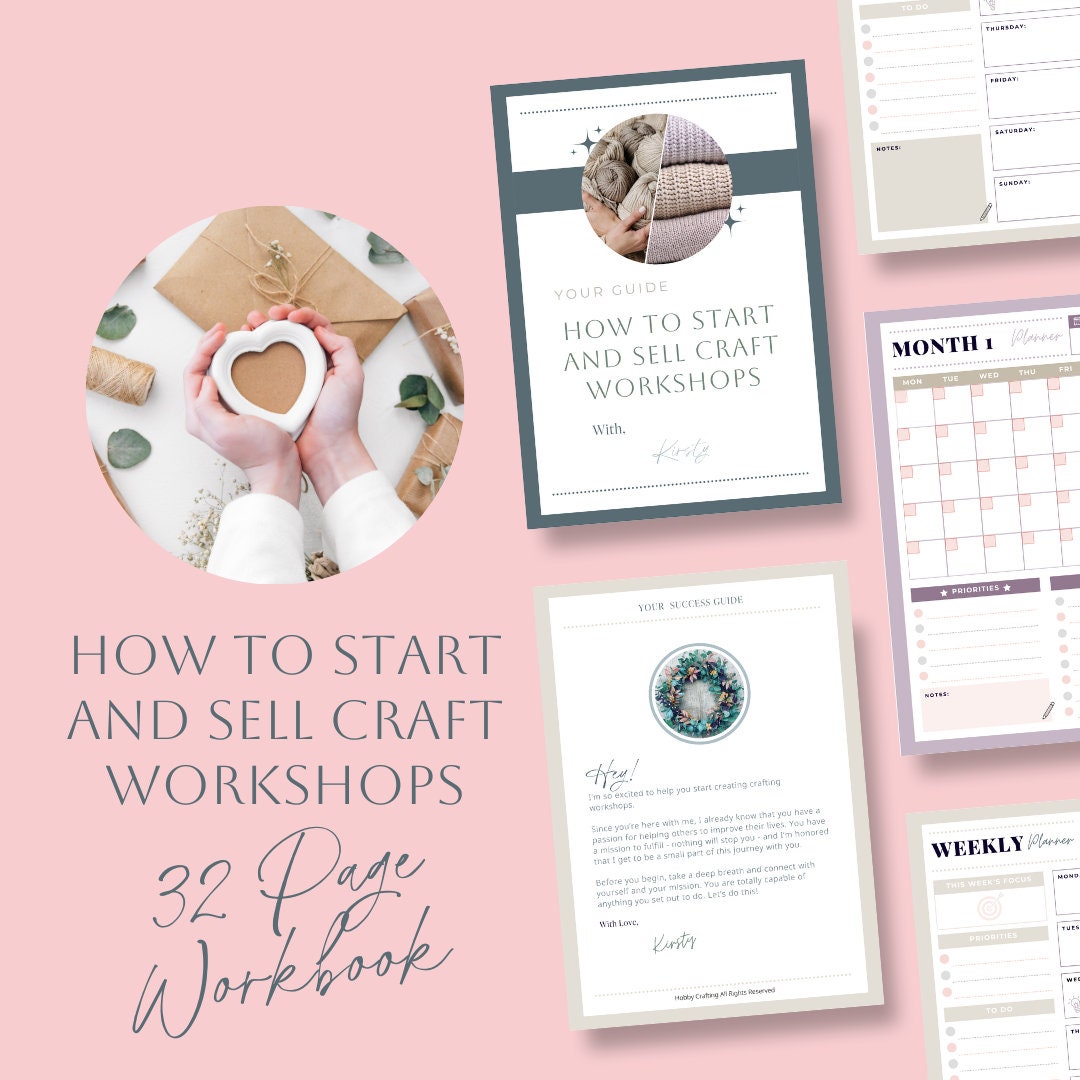 How to Start and Sell Craft Workshops Crafting Success: A - Etsy