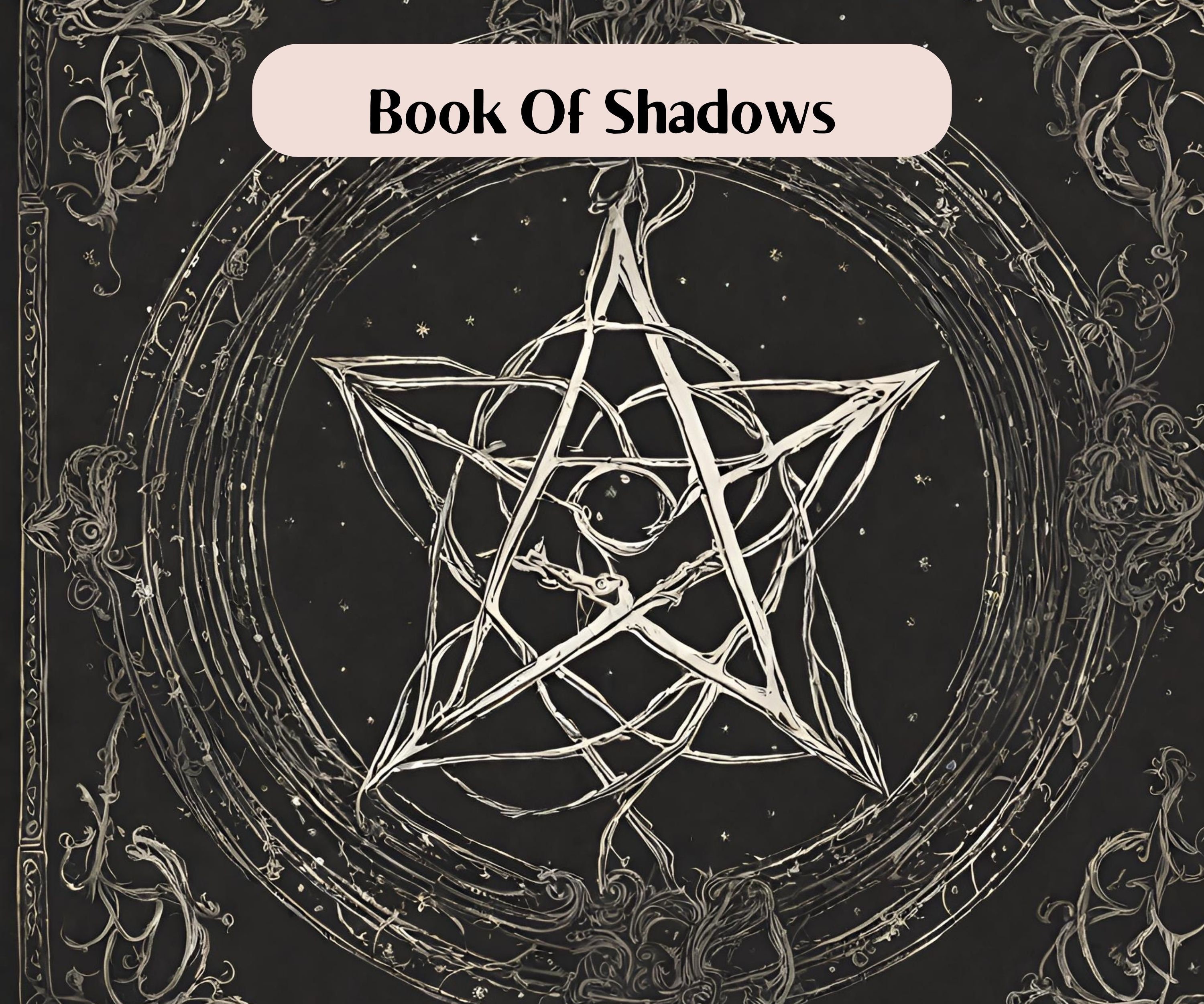 Digital Grimoire Book of Shadows Canva Template , Baby Witch & Beginner ...