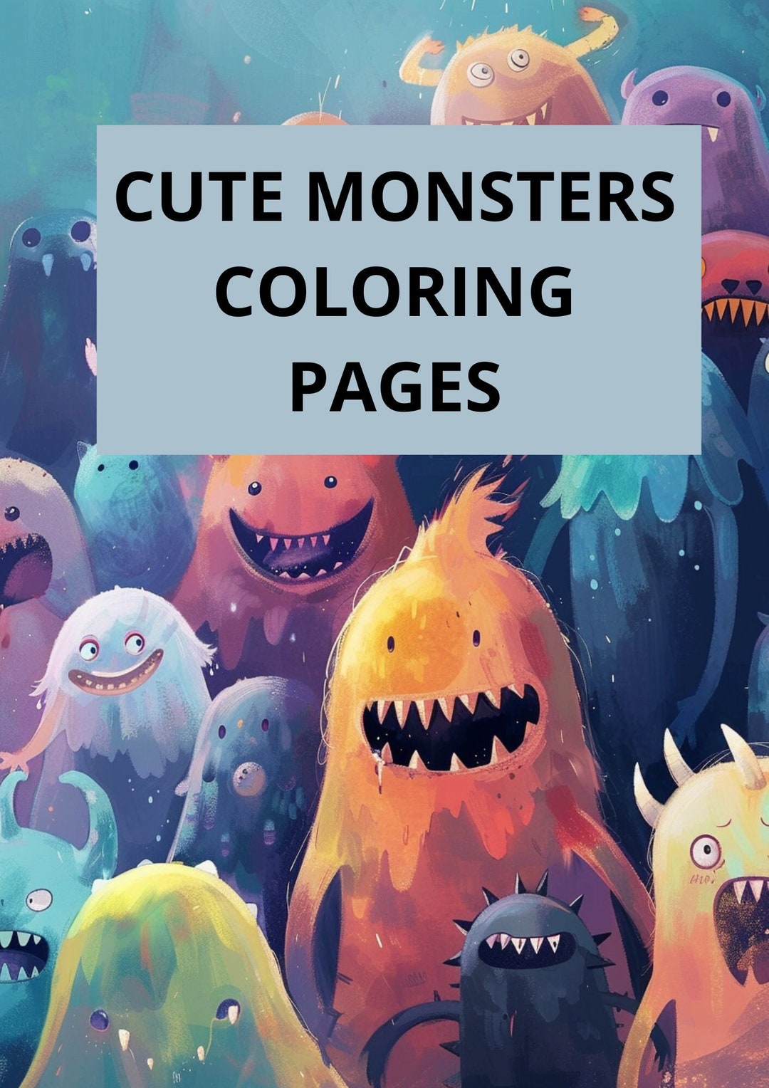 55 Cute Monster Coloring Pages for Kids Children Activity Pages ...