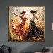 The Dance Canvas Painting, Dancing Girls Poster, Home Decor, Office ...