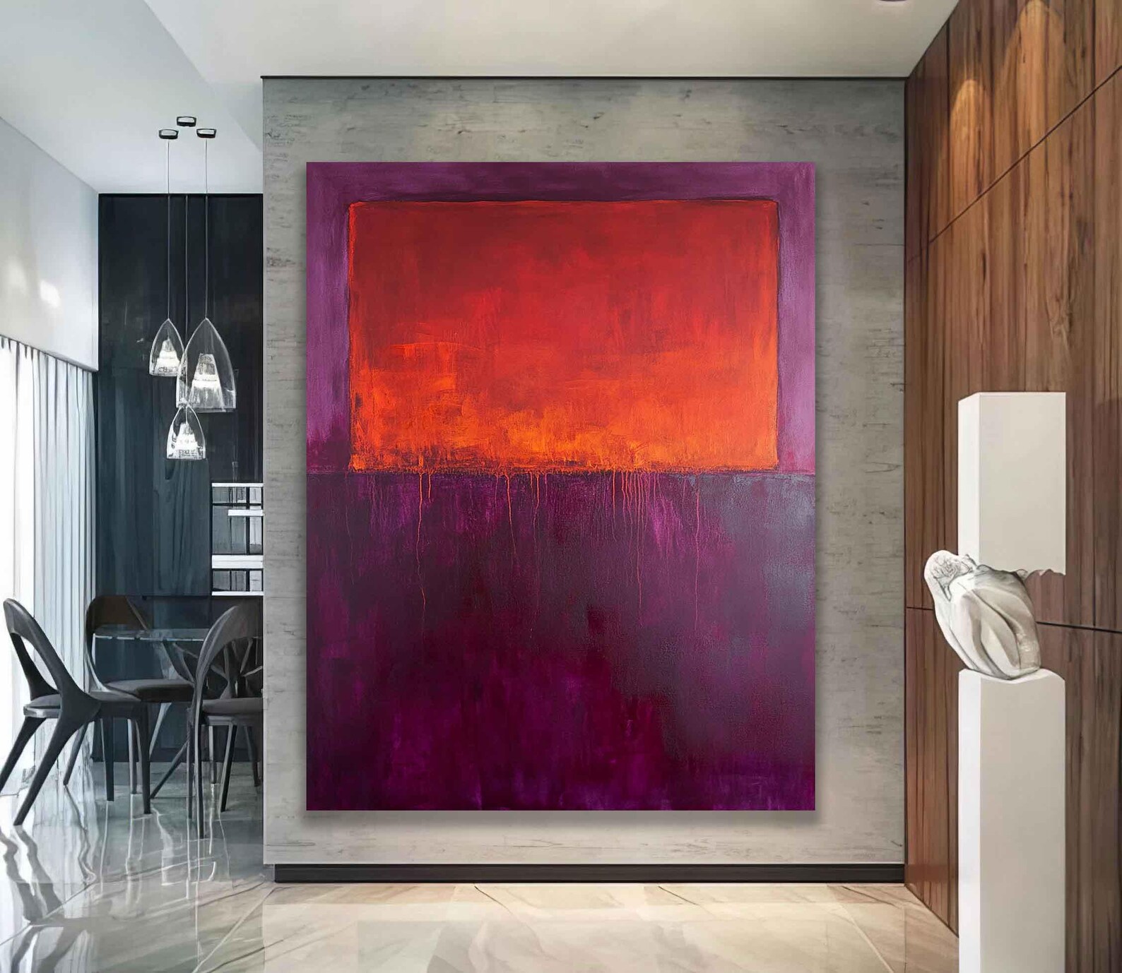 Mark Rothko Purple and Orange Wall Decor, Abstract Poster, Mark Art ...