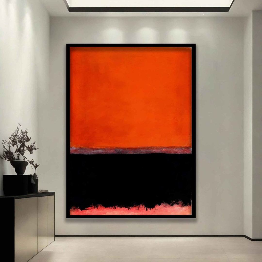 Mark Rothko Orange Color Canvas , Art Reproduction, Rothko Reproduction ...