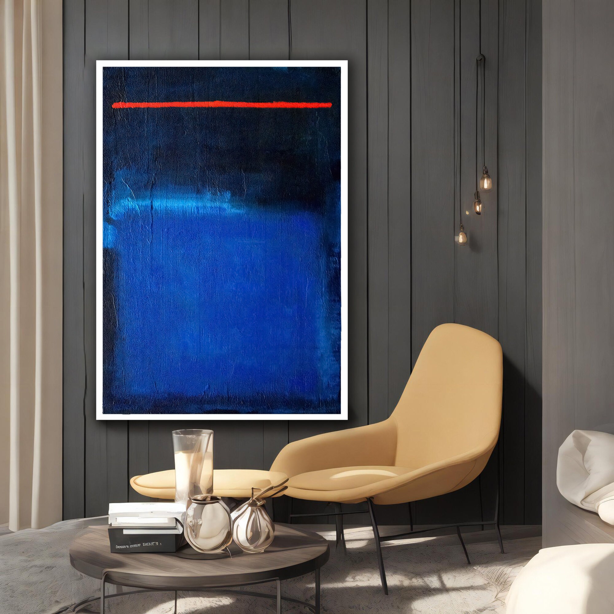Mark Rothko Blue Canvas, Colorful Mix Rothko Art, Mark Rothko Canvas ...