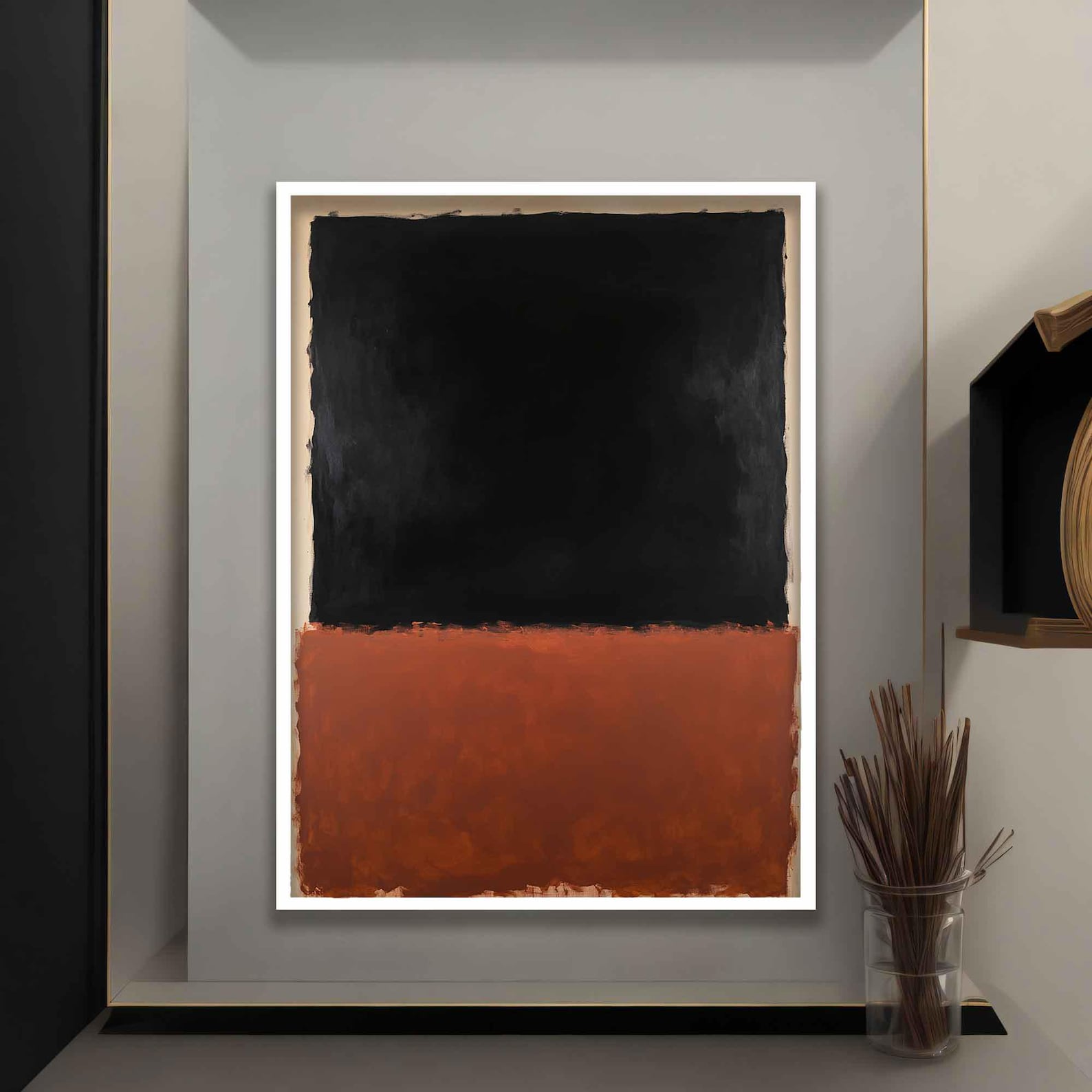Mark Rothko Brown and Black Wall Decor, Abstract Poster, Mark Art ...