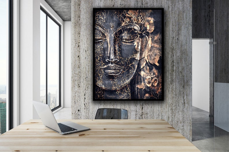 Buddhism Wall Art, Buddha Wall Art, Meditation Canvas, Buddha Poster ...