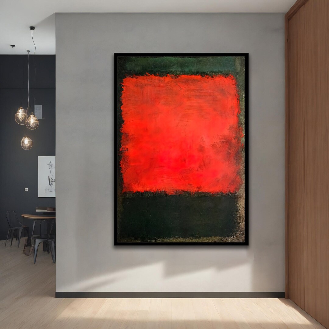 Mark Rothko Red Canvas, Colorful Mix Rothko Art, Mark Rothko Canvas ...