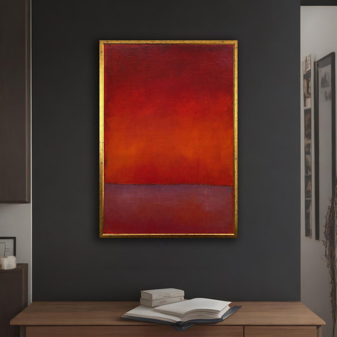 Mark Rothko Red,mix Canvas,colorful Mix Art Reproduction, Mark Rothko ...