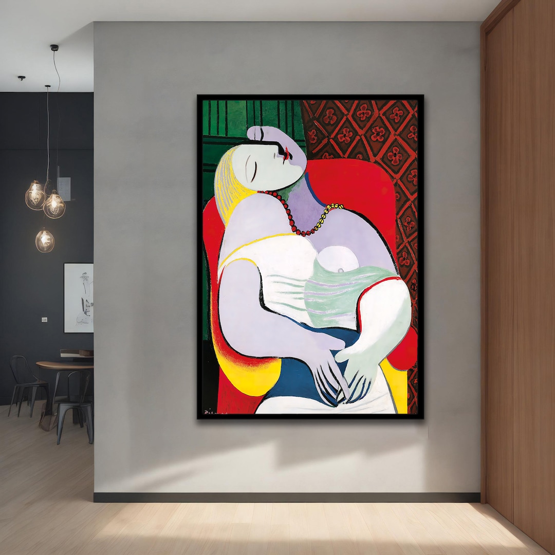 Le Reve, Woman Sleeping on a Sofa (dream) by Pablo Picasso, Canvas ...