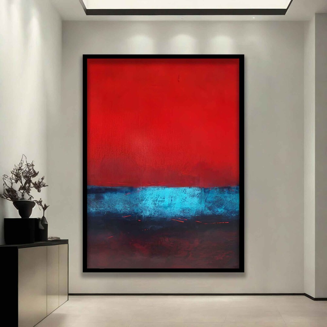 Mark Rothko Red and Blue Canvas , Art Reproduction, Rothko Reproduction ...