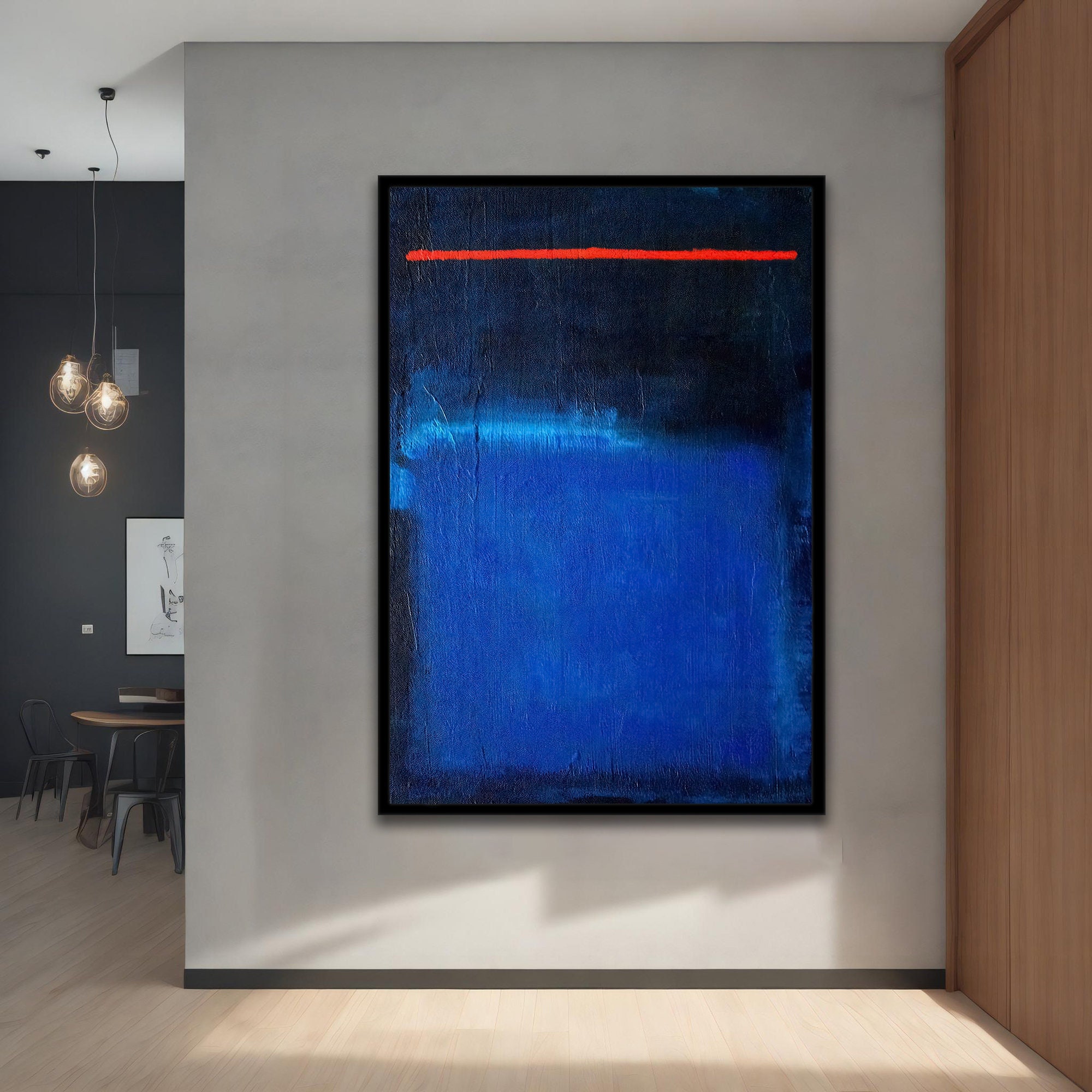 Mark Rothko Blue Canvas, Colorful Mix Rothko Art, Mark Rothko Canvas ...