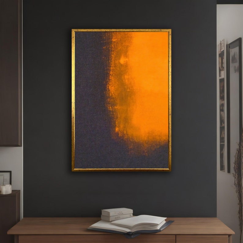 Mark Rothko Black and Orange Canvas, Colorful Mix Rothko Art, Mark ...