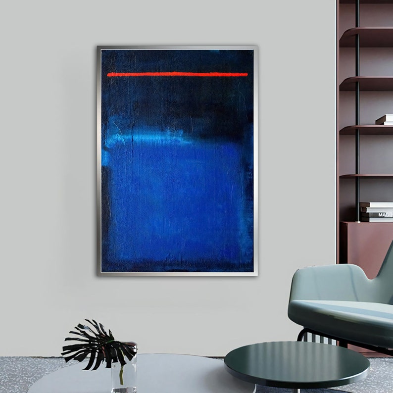 Mark Rothko Blue Canvas, Colorful Mix Rothko Art, Mark Rothko Canvas ...