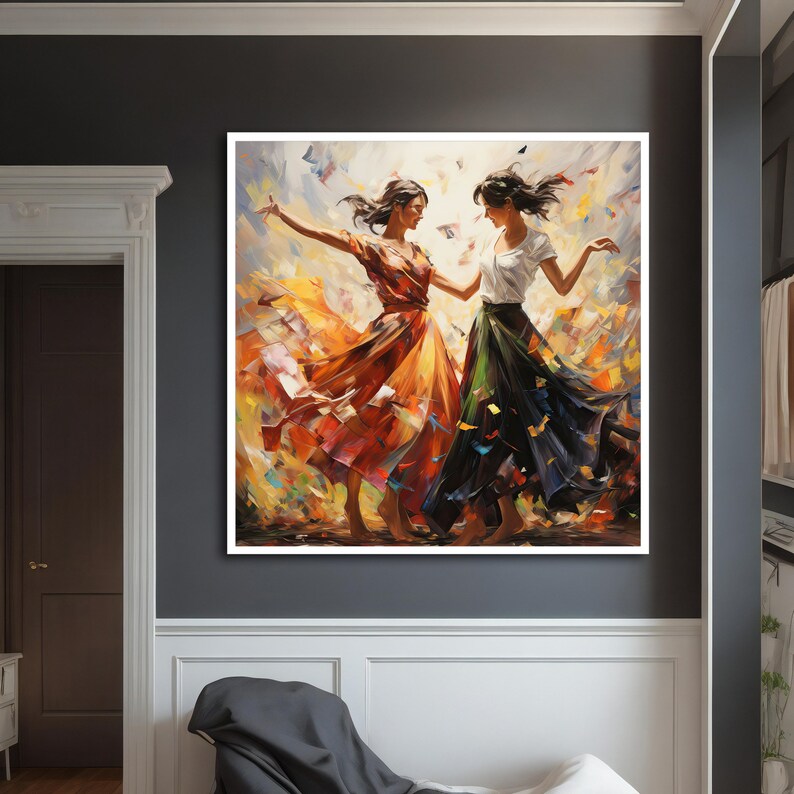 The Dance Canvas Painting Dancing Girls Poster Home Decor - Etsy