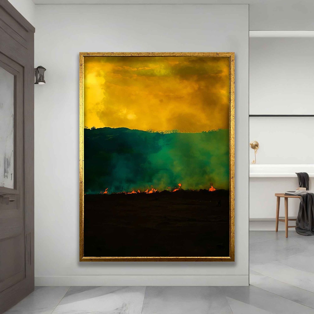 Mark Rothko Gold and Green Color Canvas , Art Reproduction, Rothko ...