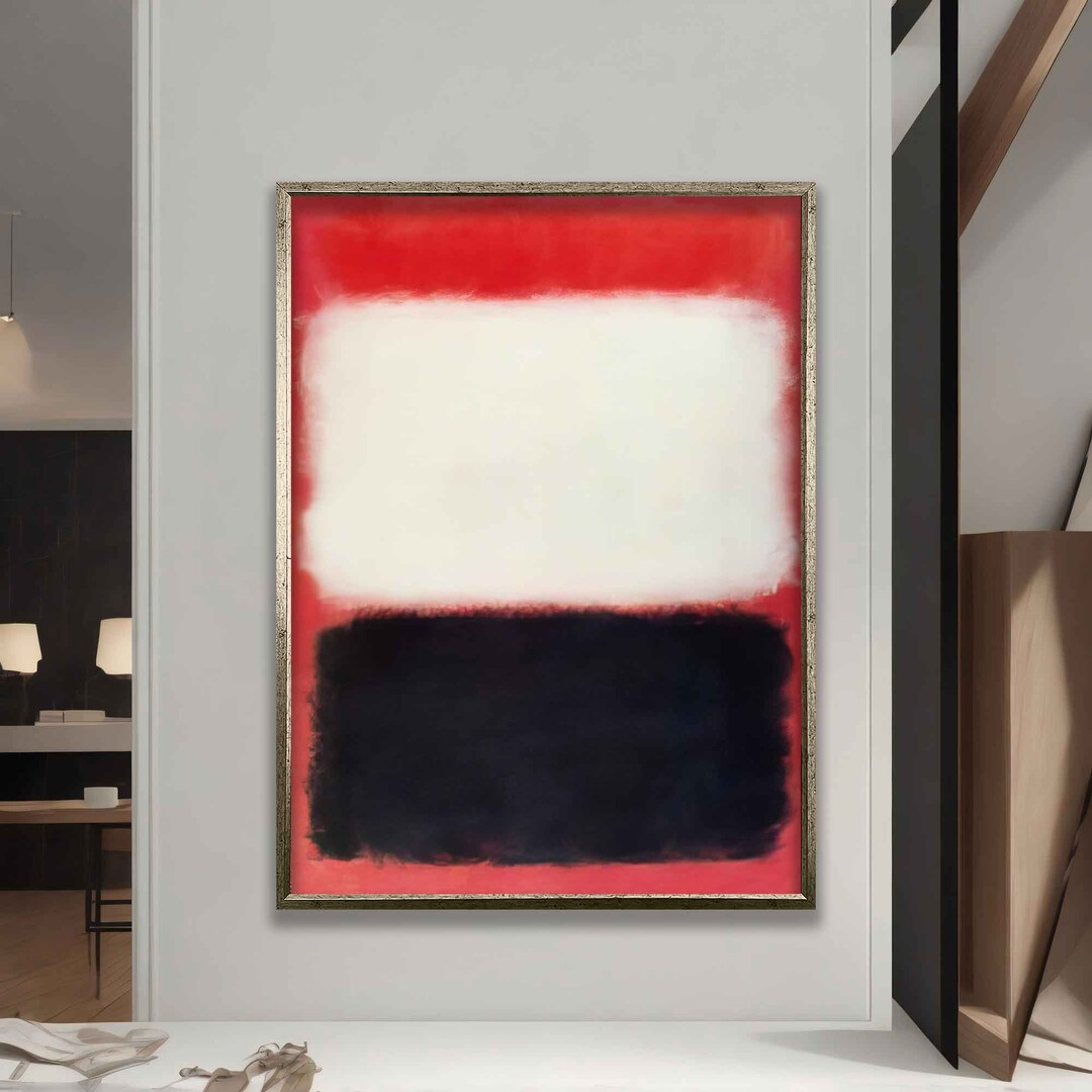 Mark Rothko Red, Black, White Canvas , Art Reproduction, Rothko ...