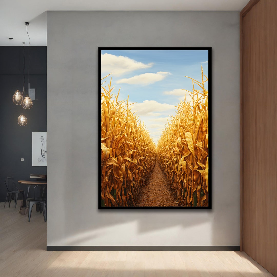 Cornfield Canvas / Nature Art /landscape Canvas/nature Canvas/forest ...