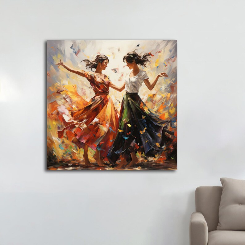 The Dance Canvas Painting Dancing Girls Poster Home Decor - Etsy