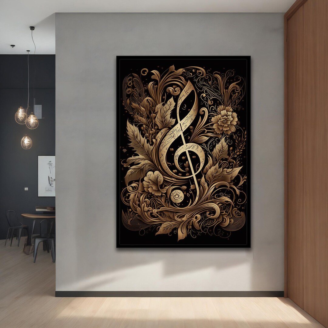 Music Note Art Print, Musical Art, Wall Art for Your Home and Office ...