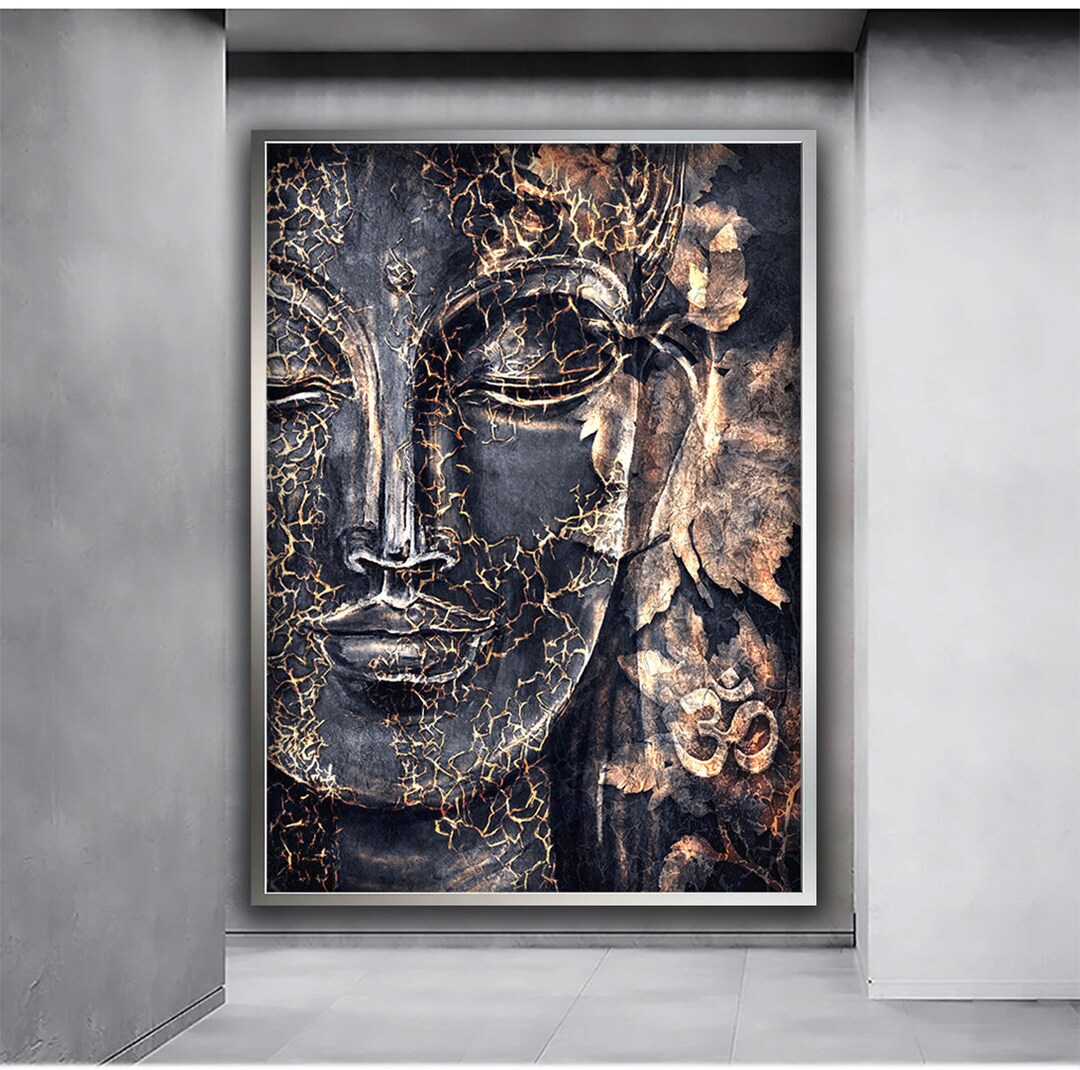 Buddhism Wall Art, Buddha Wall Art, Meditation Canvas, Buddha Poster ...