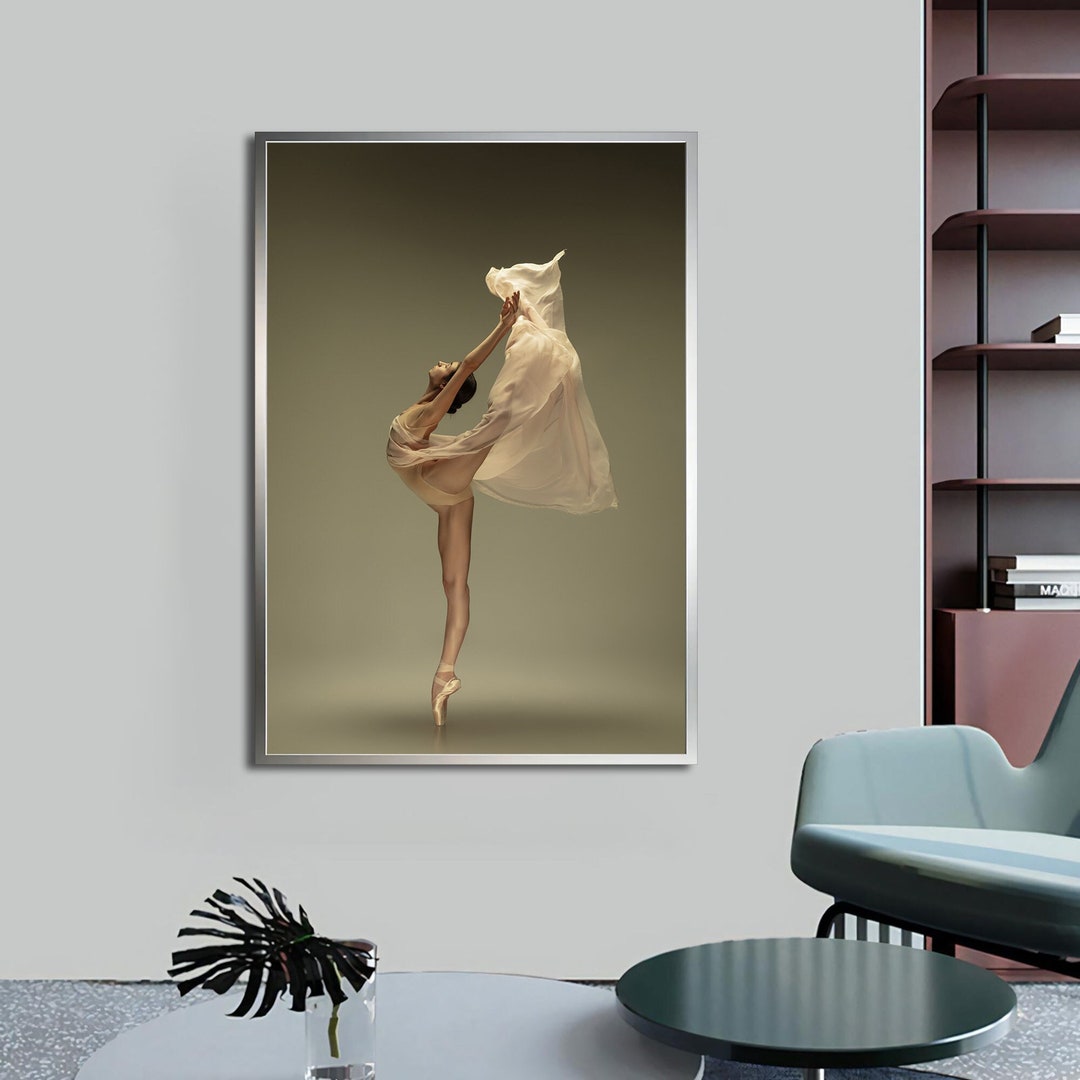 Ballerina Canvas Painting, Dance Poster, With Different Frame Options ...