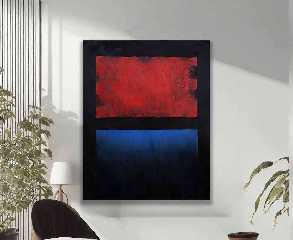 Mark Rothko Red and Blue Canvas , Art Reproduction, Rothko Reproduction ...