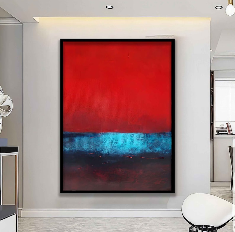 Mark Rothko Rot und andere Farben gemischt Poster Malerei, Poster Kunst ...