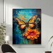 GOLD Butterfly Wall Art, Butterfly Art, Butterfly Canvas Print ...