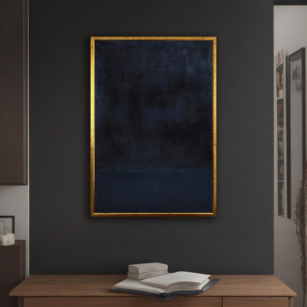 Mark Rothko Navy Blue Canvas, Colorful Rothko Art, Mark Rothko Canvas ...