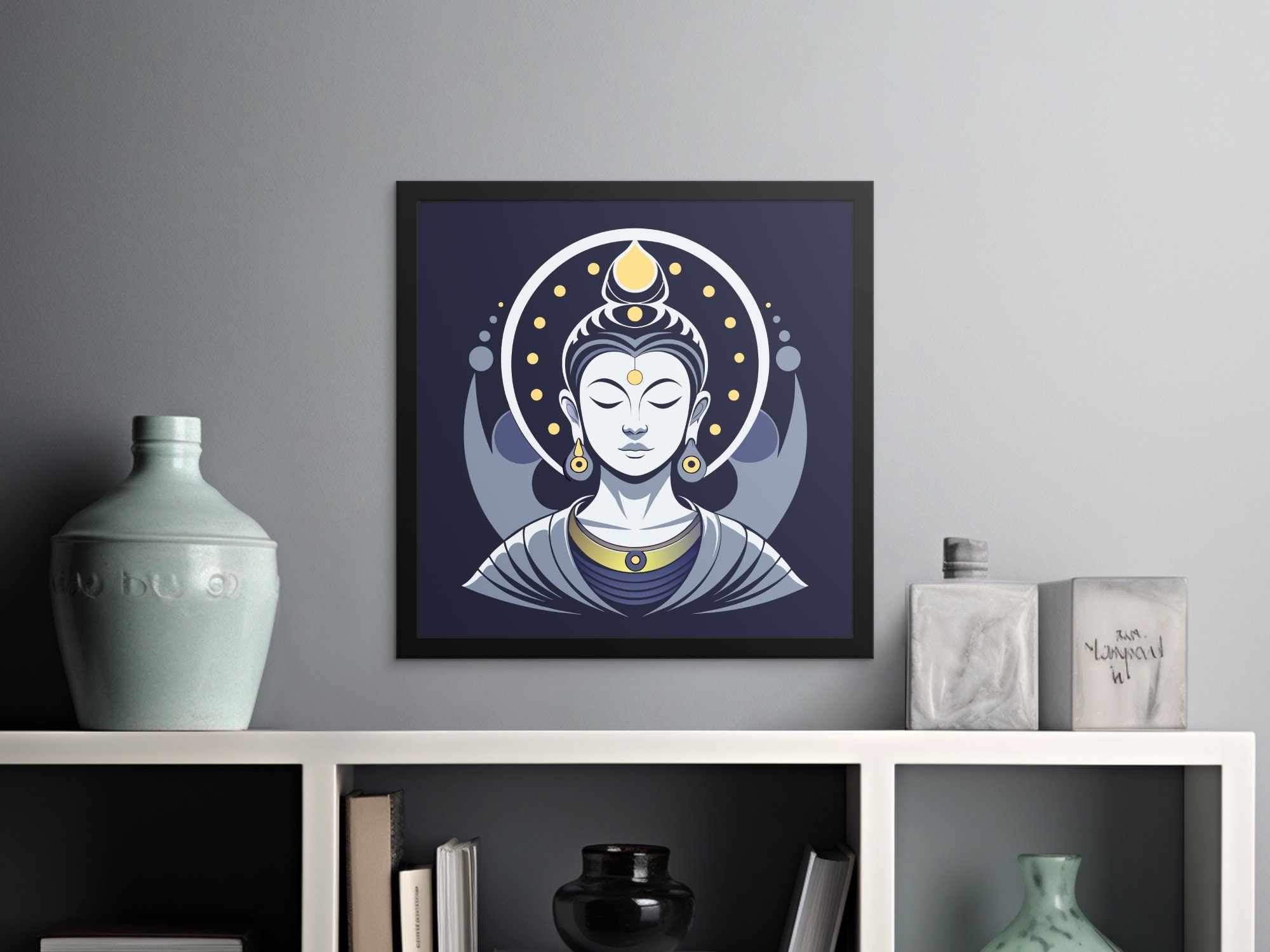 Buddha Wall Art for Buddhist, Meditation Poster, Yoga Art Print ...