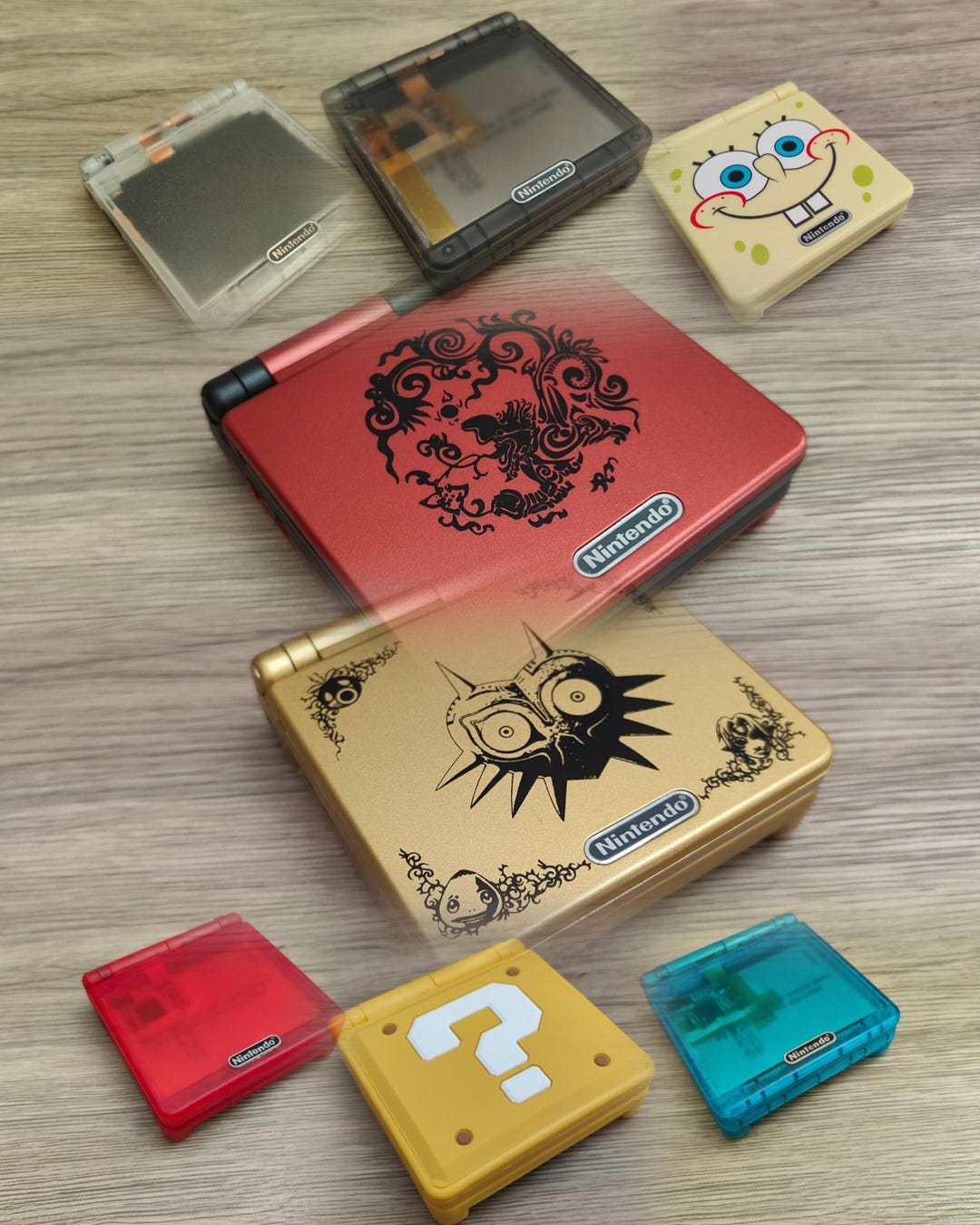 Custom Nintendo Gameboy Advance SP With IPS V2 Screen and Upgraded ...