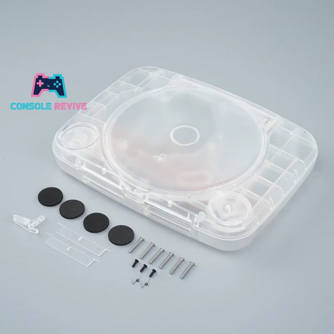 Crystal Clear Transparent Replacement Shell Case for Psone Console ...