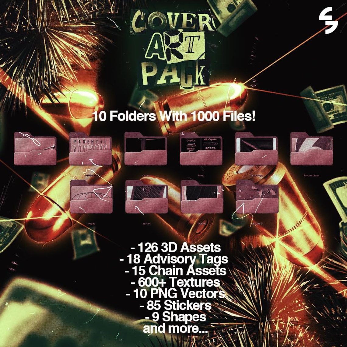 Cover Art Graphics Pack | 1000+ Assets, Fonts, PNG Vectors | Canva ...