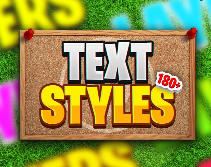 180+ Photoshop Text Styles - Trendy Fonts for Youtube Thumbnails and ...