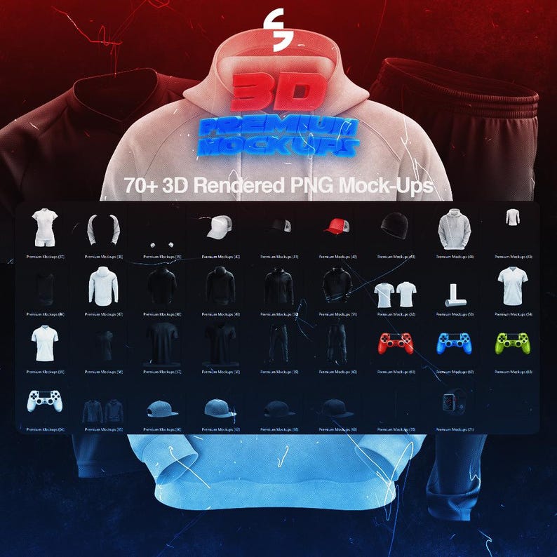 3D Clothing Mock-ups | 70+ Renders for Clothing Brand and Fashion ...