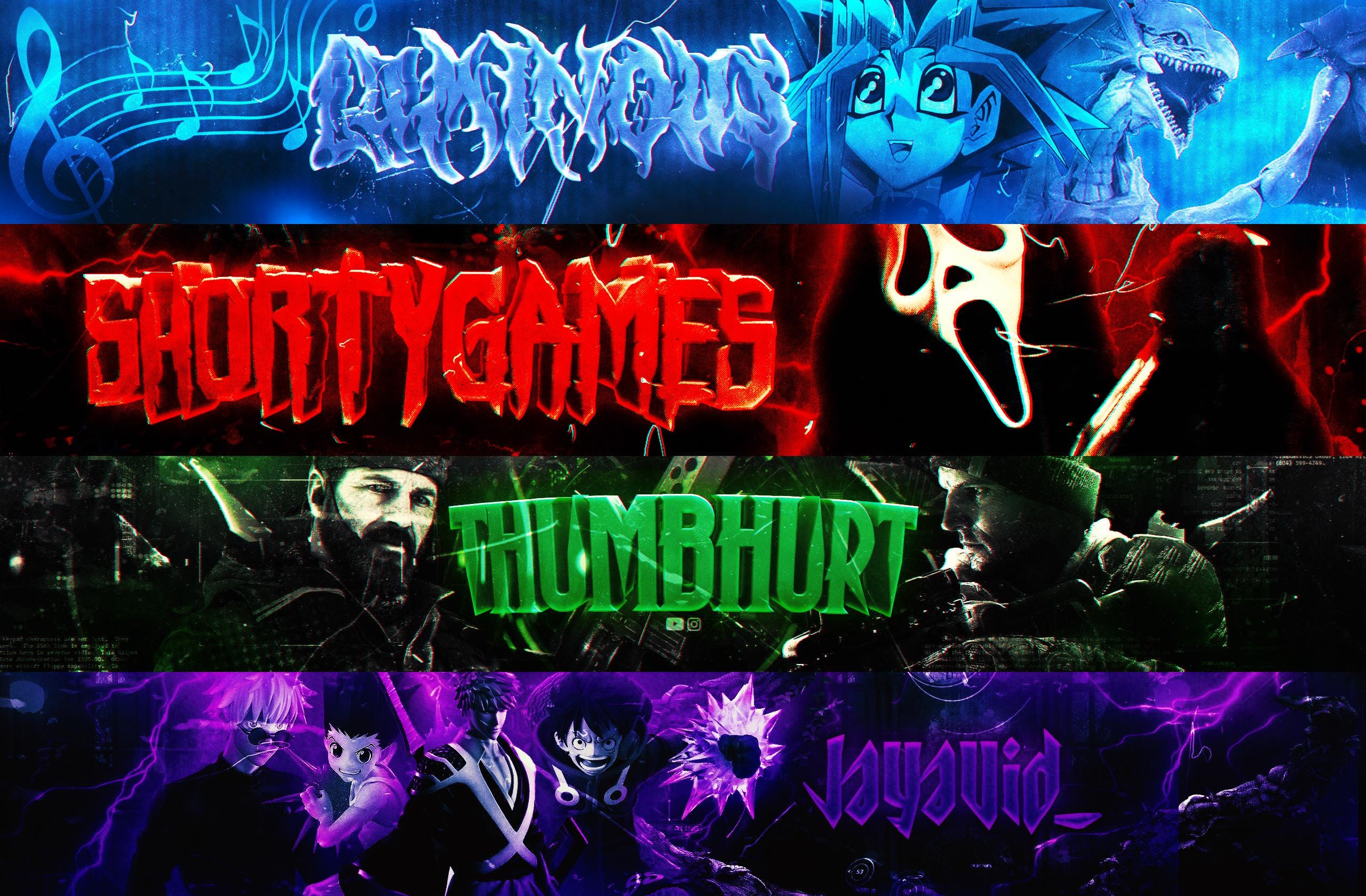 I'll Design 3D Banner and Profile Picture | Custom Twitch Header ...