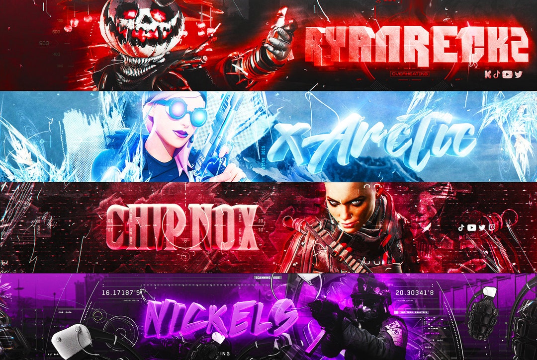 I'll Design a 3D Gaming Banner and Profile Picture Custom Banner Banner ...