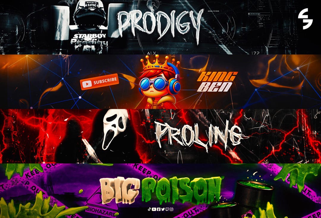 Custom 3D Gaming Banner and Logo Design | Social Media Profile ...